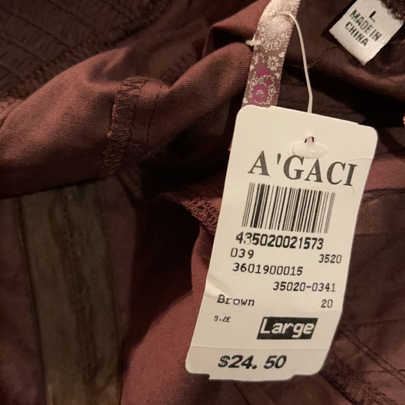 a'gaci | Tops | A Gaci Brown Blouse | Poshmark